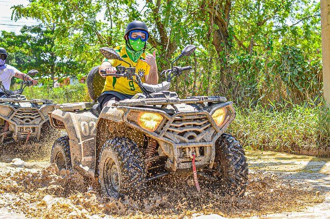 ATV Adventure to Water taino Cave and Macao Beach in Punta Cana - Key Points