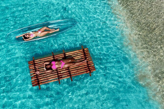 Clear kayak & Bamboo raft ARUBA! Same Day Delivery! PACKAGE DEAL! - The Experience in Detail