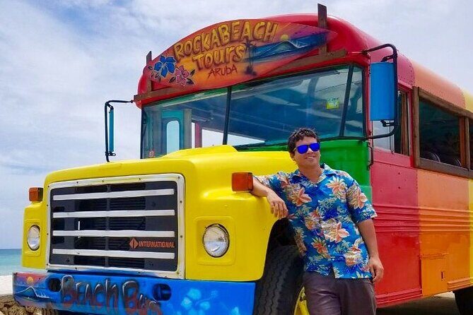 Colorful Beach Bus Sightseeing Tour of Aruba - The Itinerary in Detail
