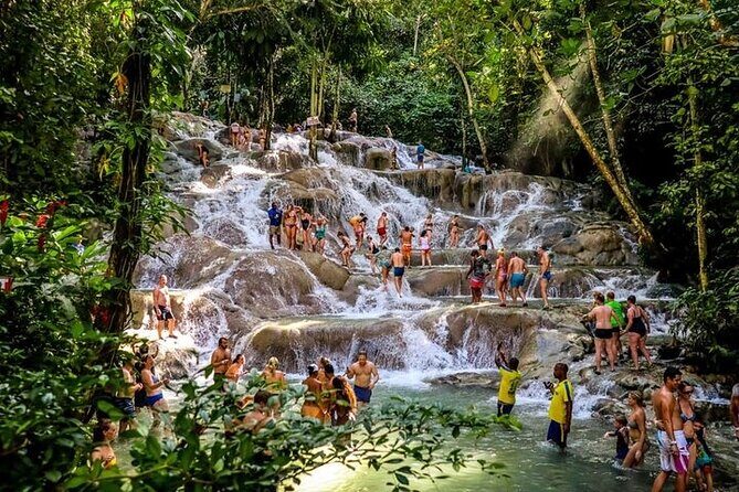Dunns River Falls, Zipline, Bamboo Rafting, Horseback Ride Tour - Soaring Over Water: Ziplining at Dunn’s River