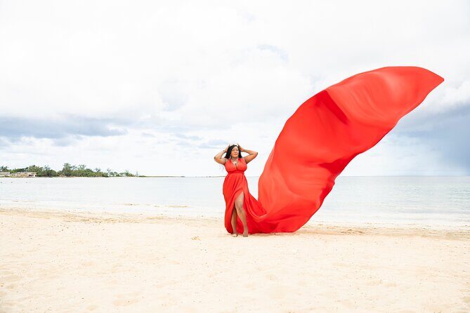 Flying Dress Photoshoot in Montego Bay  Single Person Experience - Photography Quality and Final Photos