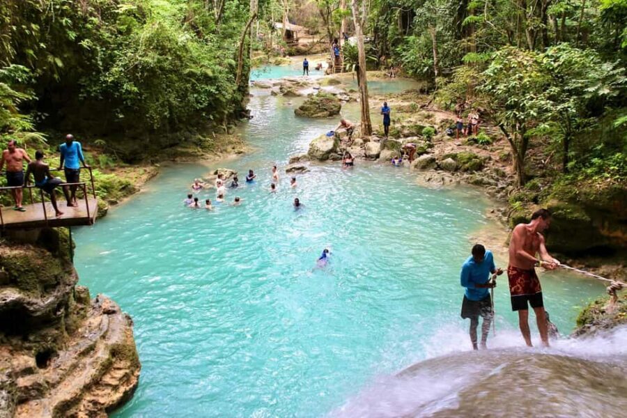 From Falmouth: Combo Blue Hole & River Tubing Tour - Key Points