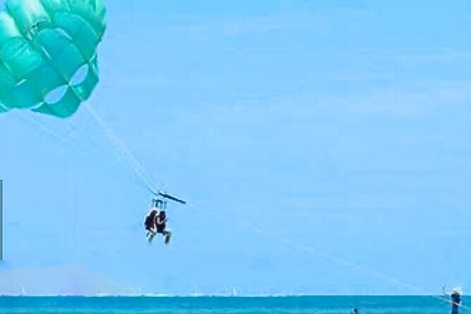 Parasailing above Turquoise Ocean Waters in Montego Bay - Authentic Feedback from Travelers