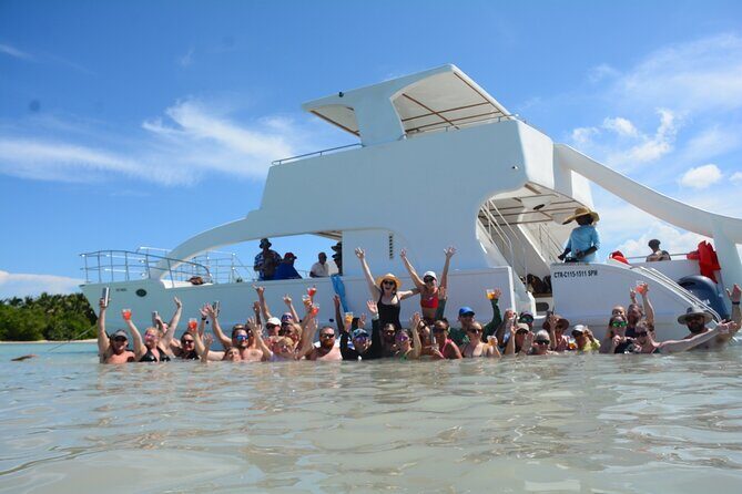 Private Catamaran with Sound system, Slide, Open bar & Snorkeling - What’s Included and What’s Not