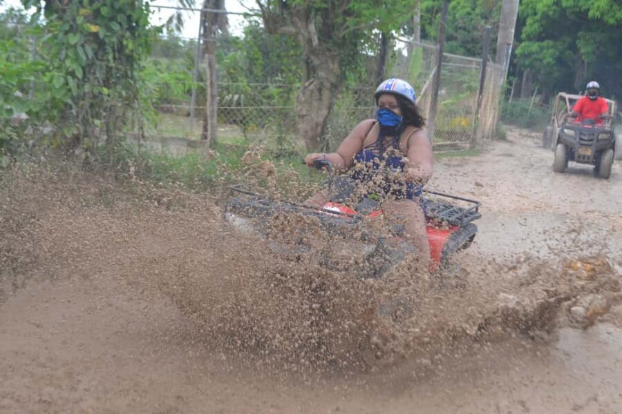 Punta Cana Off-Road 4x4 ATV: Beach,Cave Dip & Mamajuana Shot - Transportation & Group Size