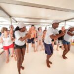 Saône Island in Catamaran and speedboat (blue lagoon) swimming pool. - The Sum Up