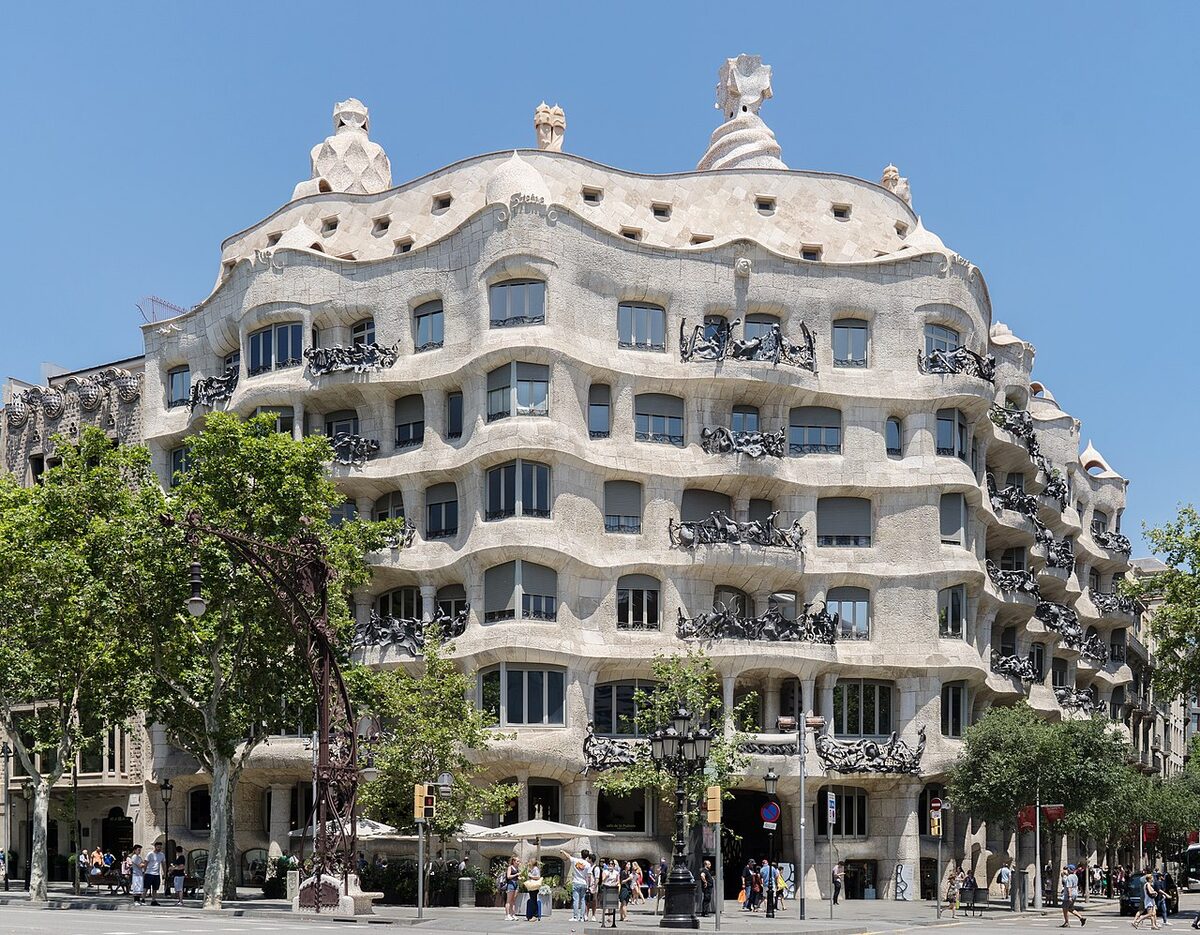 Casa Mila La Pedrera building by Gaudi in Barcelona