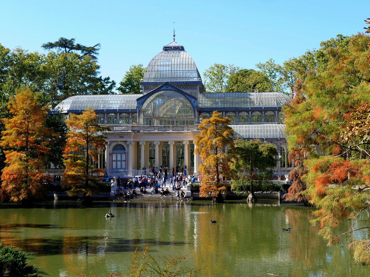 Crystal Palace in Retiro Park Madrid