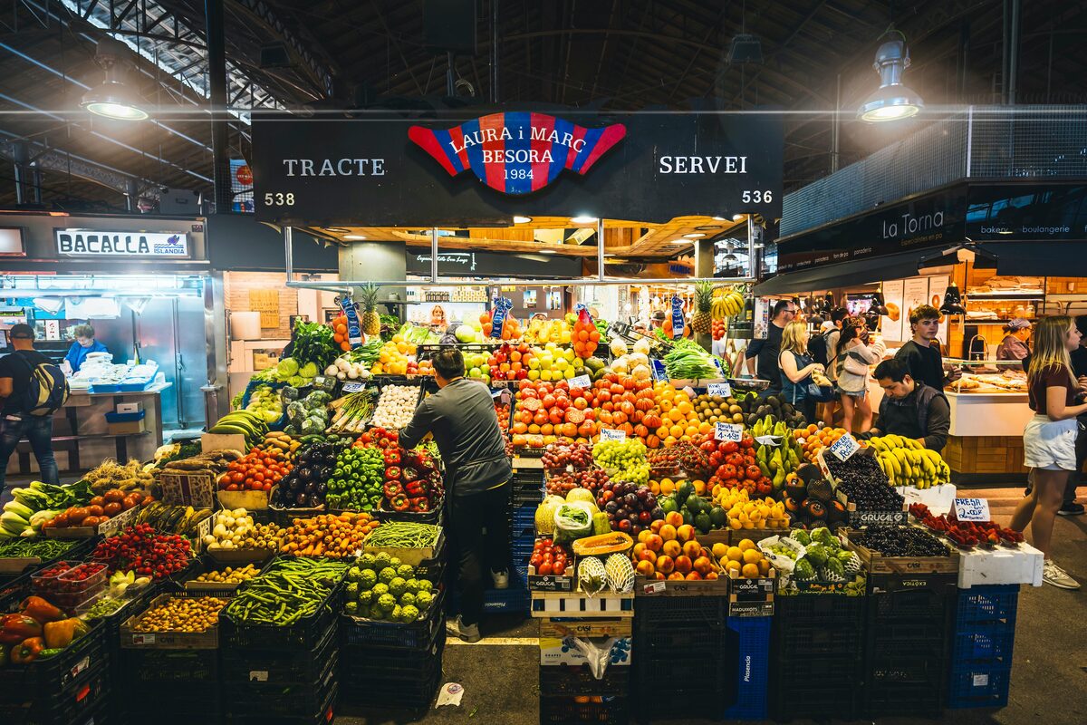 Olives and appetizers at Mercado de San Miguel in Madrid