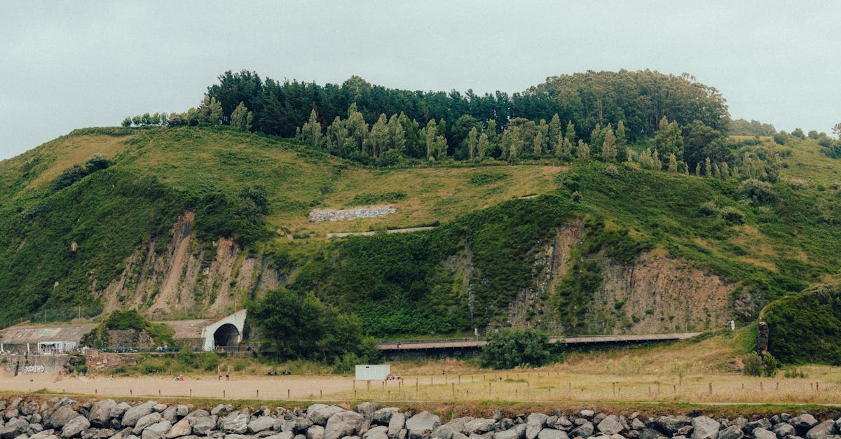 Green hills of the Basque Country in northern Spain