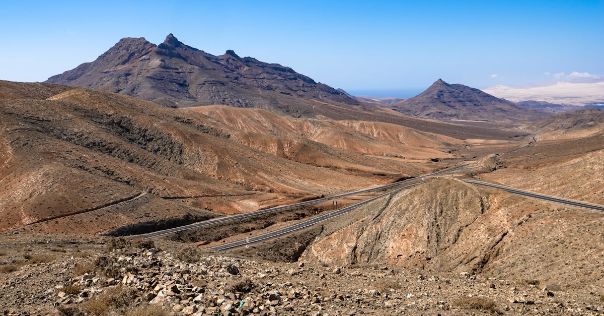 Arid desert landscape in southeastern Spain