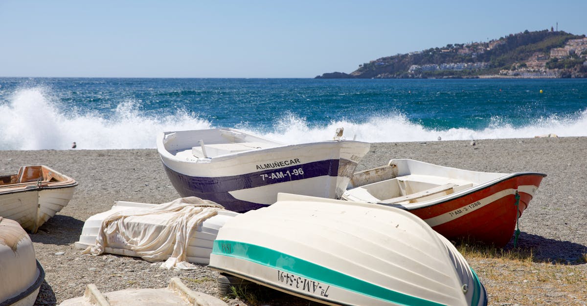 Mediterranean beach along the Spanish coast