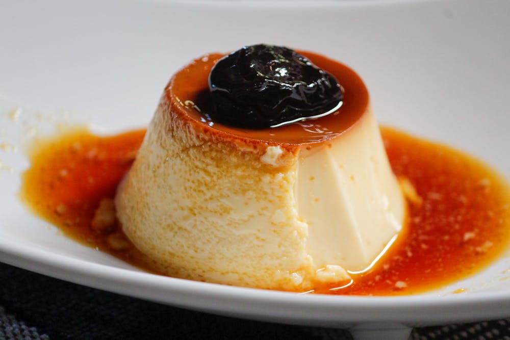 Crema catalana with caramelized sugar top