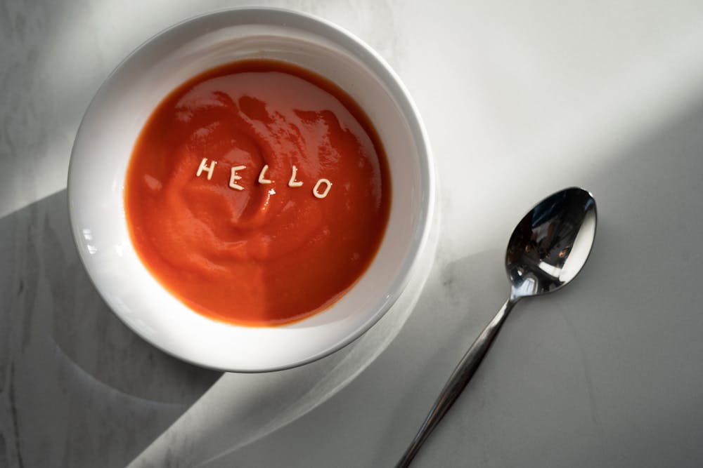 Spanish gazpacho cold tomato soup