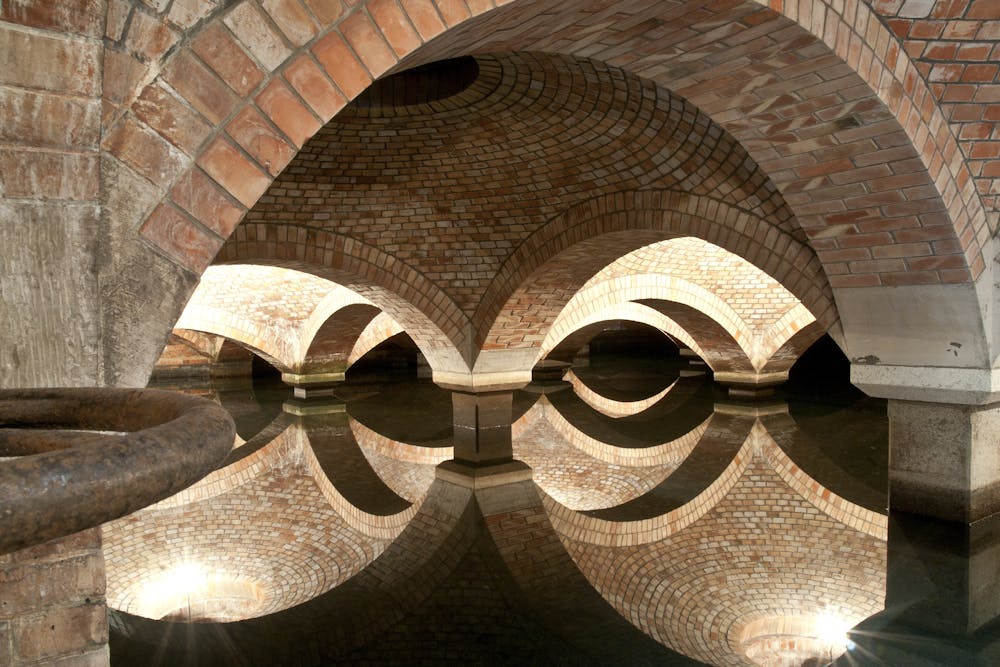 Underground water cistern in Matera