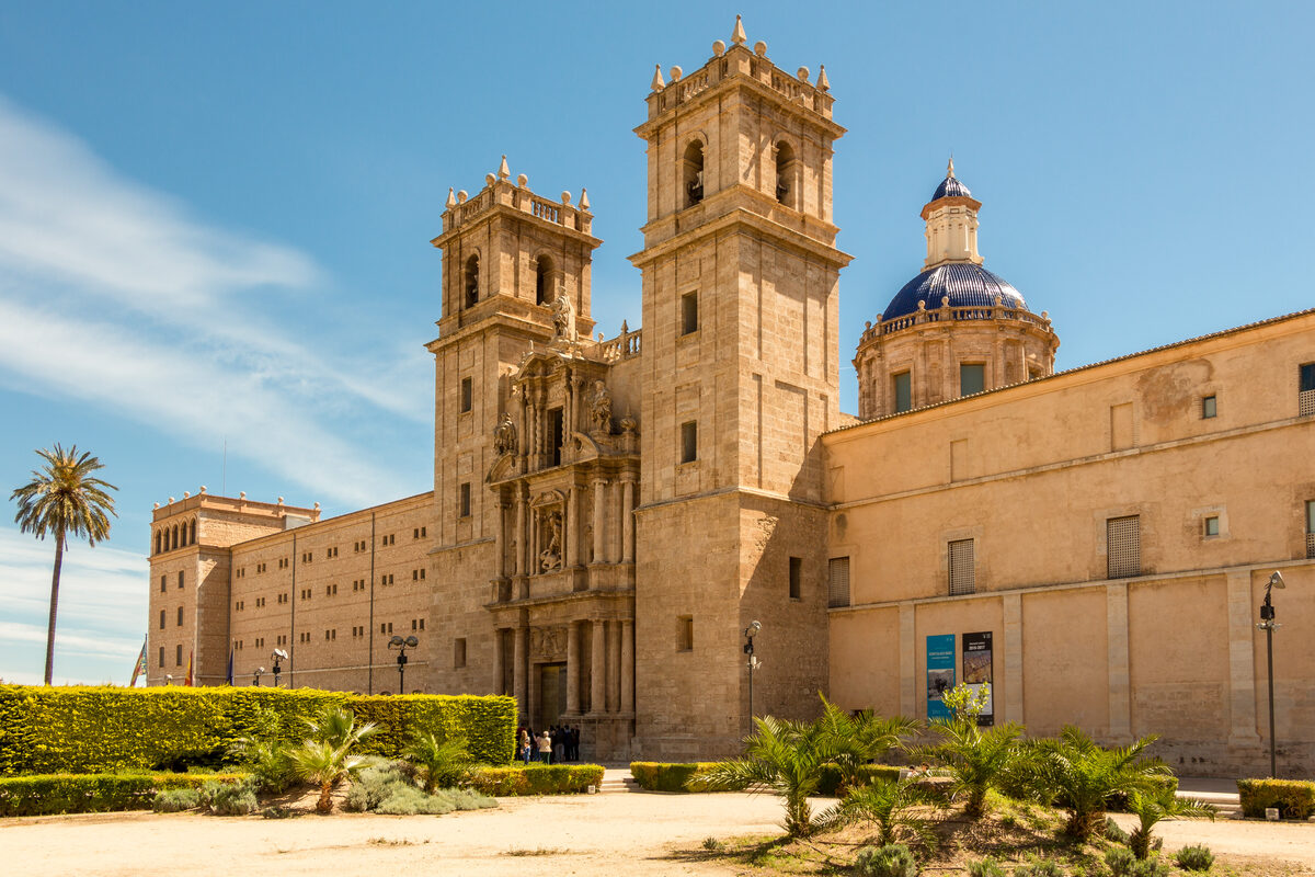 Renaissance facade of the Monastery of San Miguel de los Reyes in Valencia Spain