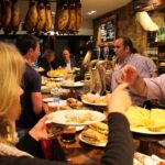 Pintxos bar counter in San Sebastián