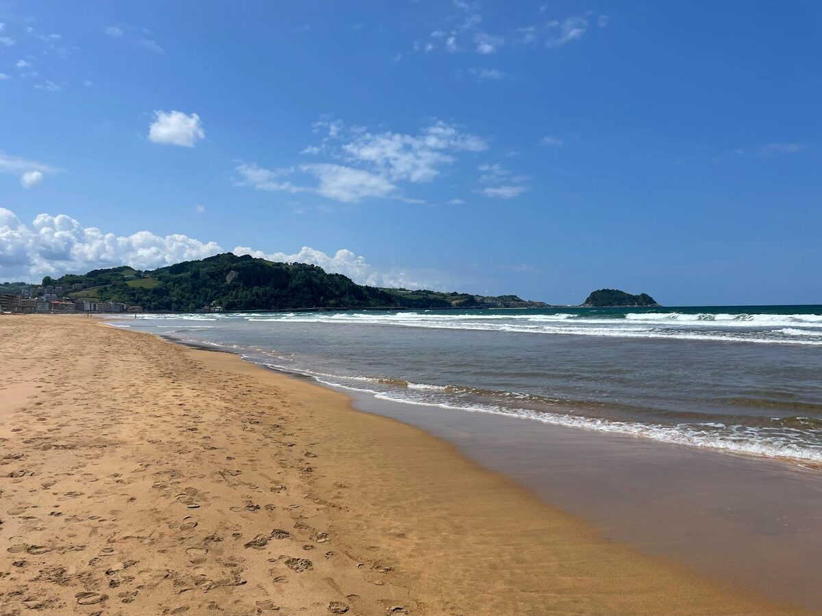 La Concha bay and beach in San Sebastian Spain