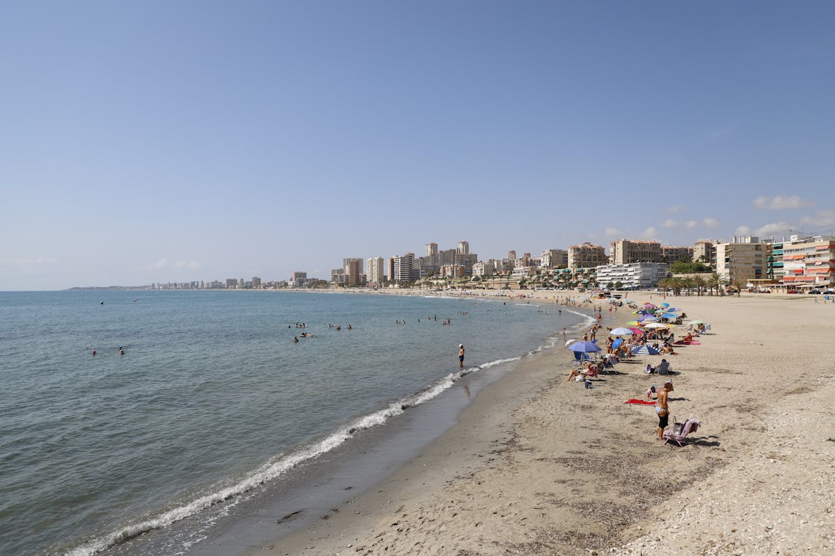 Malvarrosa Beach in Valencia, Spain