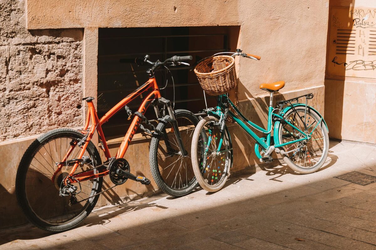 Bicycles on a Valencia street