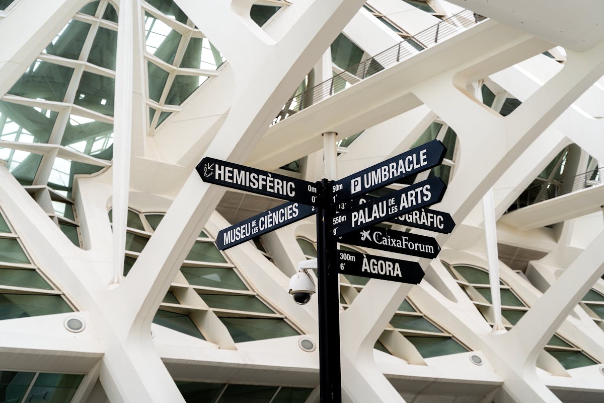 Modern architectural design at Valencias City of Arts and Sciences complex