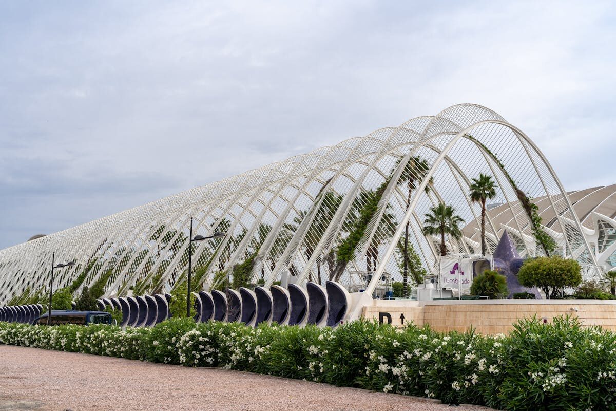 The Umbracle walkway at City of Arts and Sciences Valencia