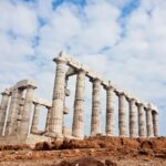 Rocky coastline of Greek island