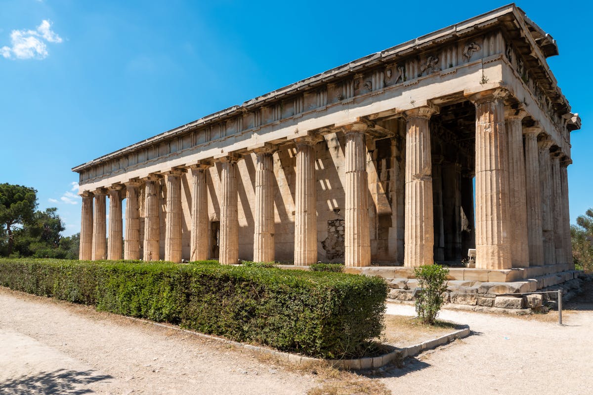 The Temple of Hephaestus in the Ancient Agora of Athens