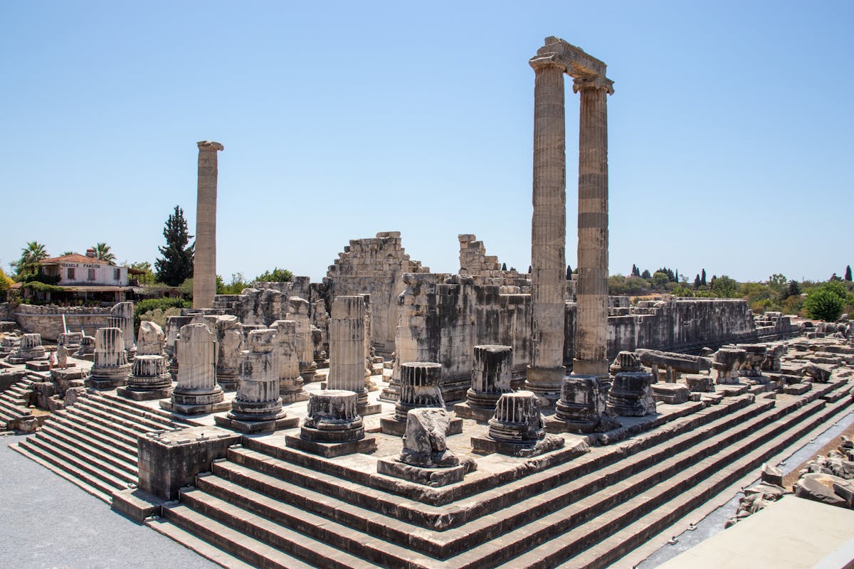 Ruins of the Temple of Apollo in ancient Greece