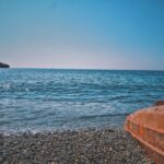Turquoise sea along Greek coastline