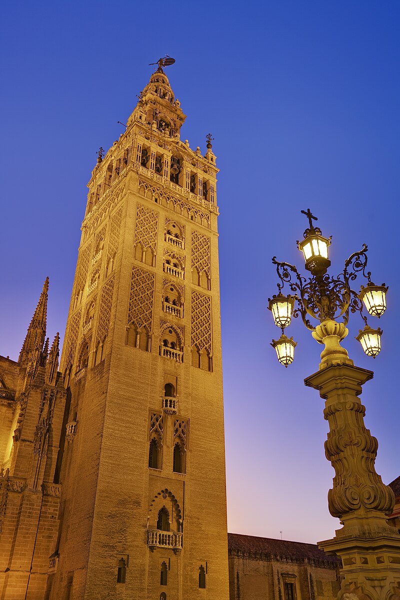The Giralda tower of Seville Cathedral rising above the city skyline