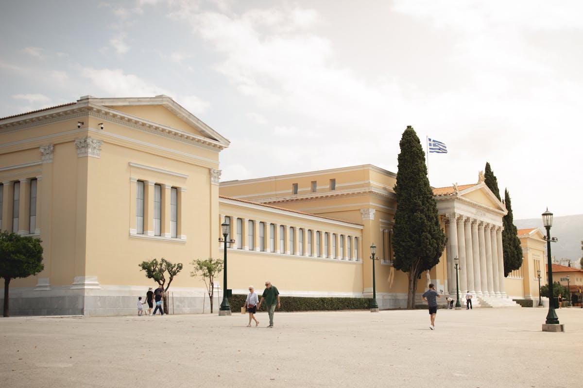 Neoclassical Zappeion Hall in Athens with grand columns