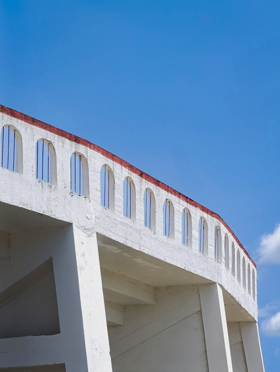 Modern architecture of Oslo Opera House in summer