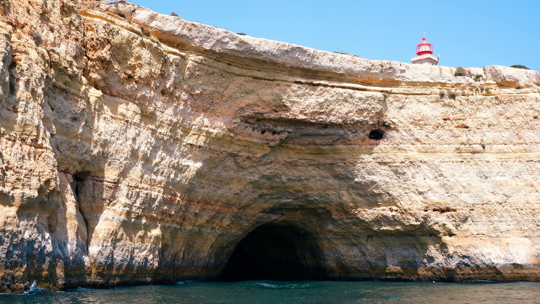 Natural sea arches in the Algarve