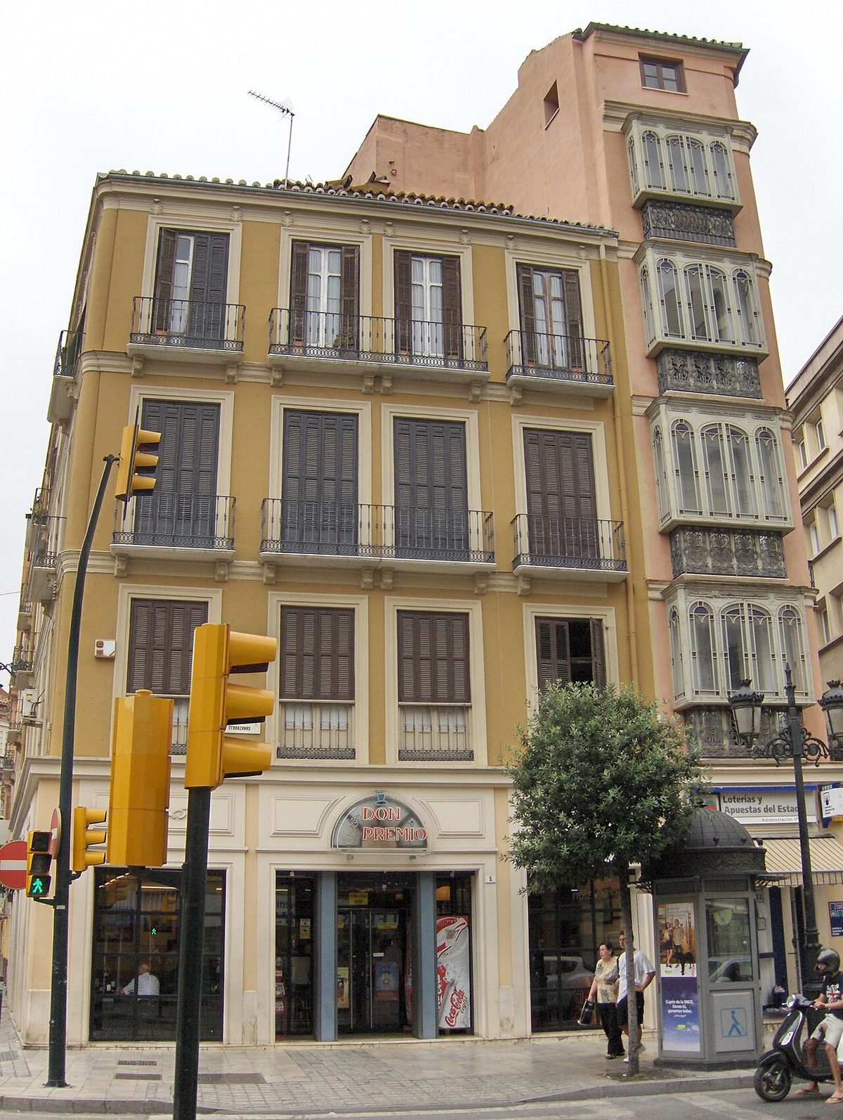 Calle Atarazanas street leading to the Atarazanas Market in Malaga