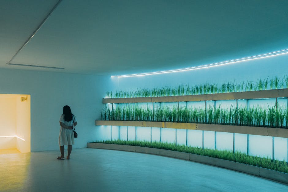 Inside exhibition space of Atomium