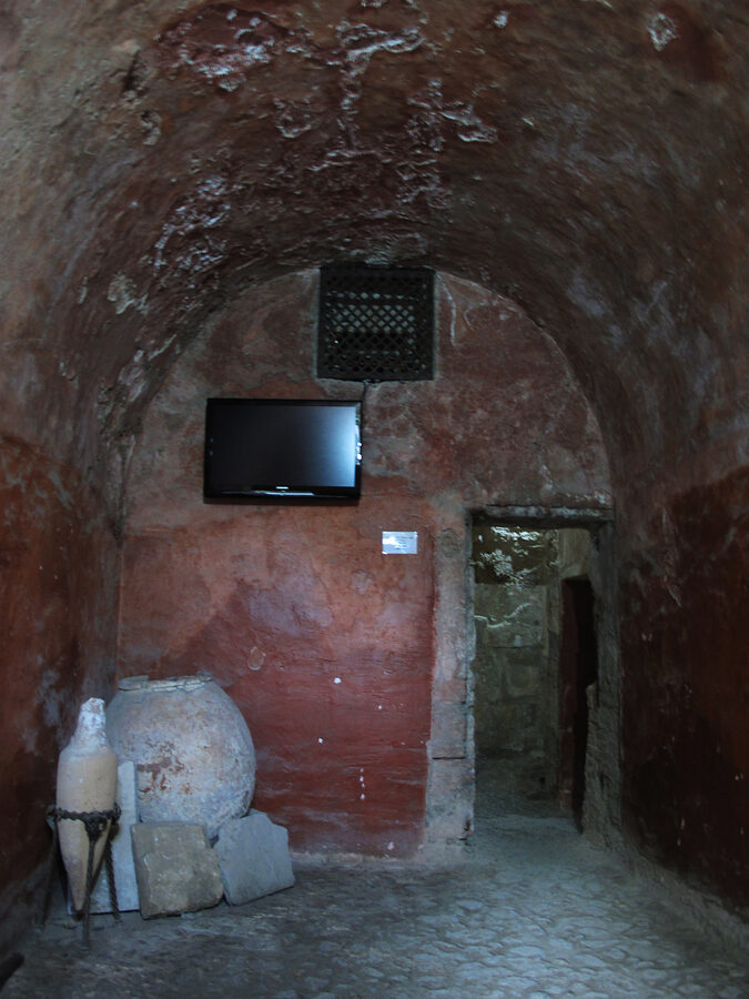 The tepidarium (warm room) of the historic Arab Baths in Palma de Mallorca