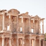 Ancient Library of Celsus facade at Ephesus archaeological site in Turkey
