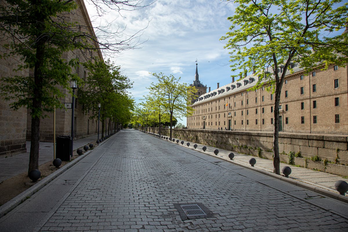 Street in San Lorenzo de El Escorial town