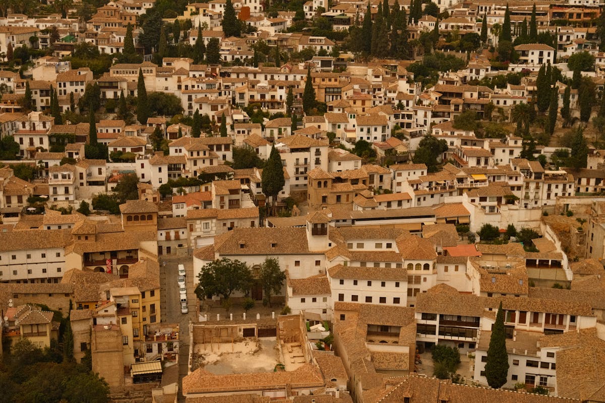 View of the historic Albaicin neighbourhood