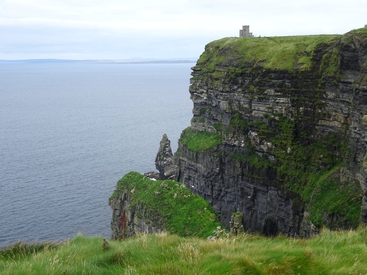 Cliffs of Moher standing tall against the Atlantic Ocean in County Clare Ireland