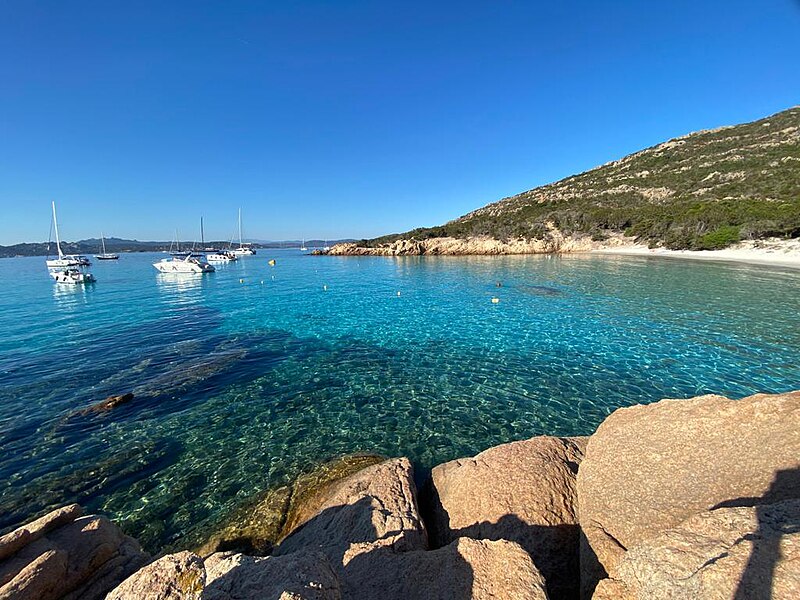 Cala Corsara beach on Spargi island