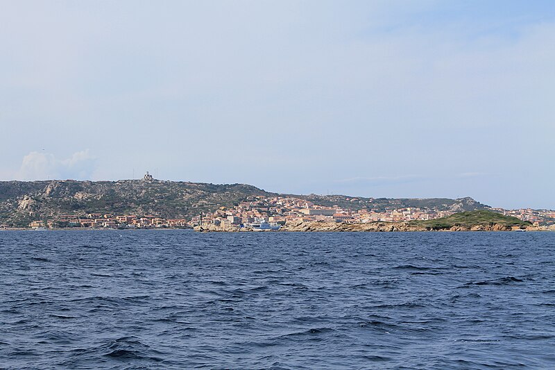 Aerial view of La Maddalena Archipelago National Park islands