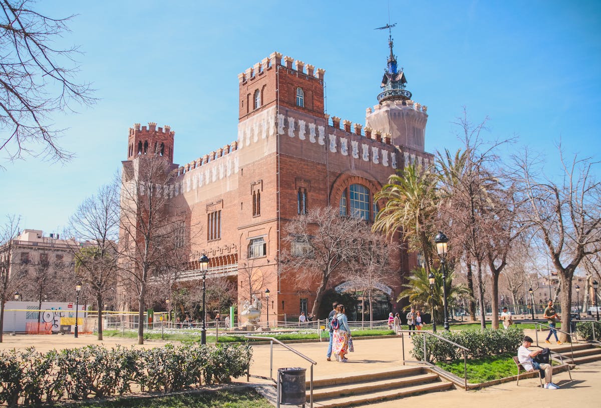 Historic Castle of the Three Dragons building in Ciutadella Park Barcelona