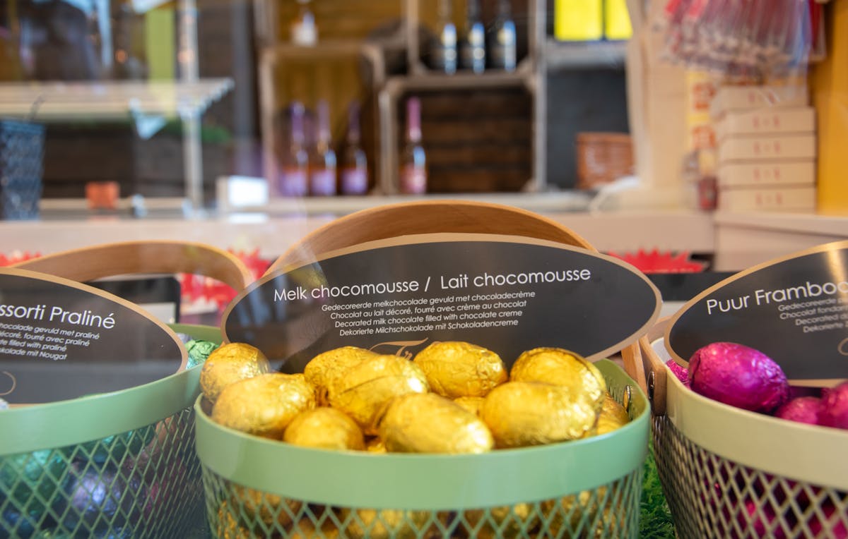 Selection of handmade Belgian chocolates