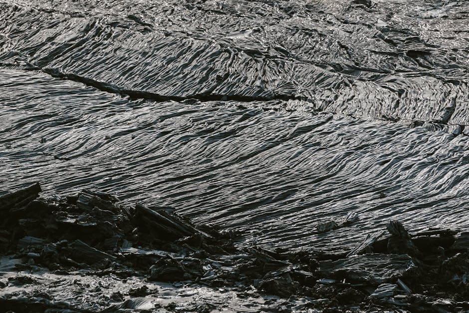 Lava field landscape in Iceland