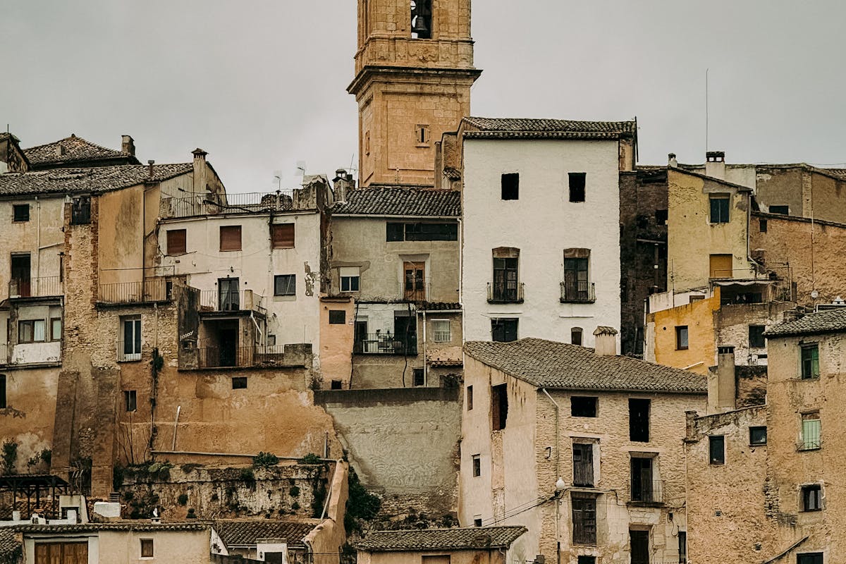 Medieval stone architecture with rustic textures in the Valencia region