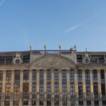 Grand Place square in Brussels Belgium with ornate guild halls