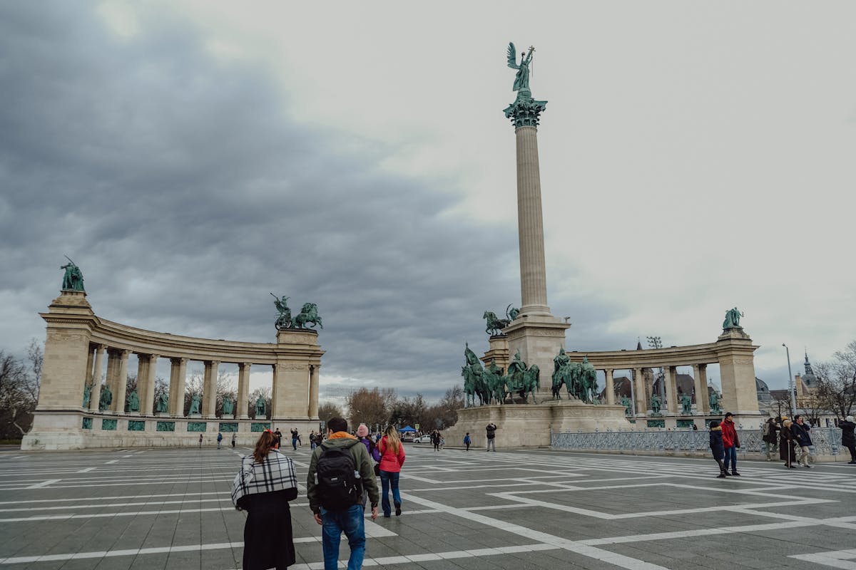 Heroes Square monument in Budapest