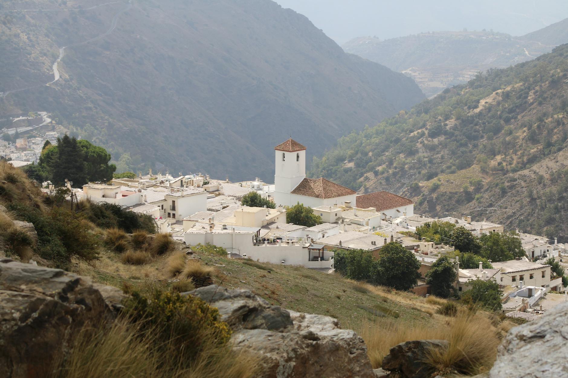 Village in Sierra Nevada mountains Andalusia